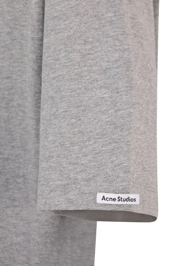 Acne Studios Logo Patch T-shirt - Gray Blend