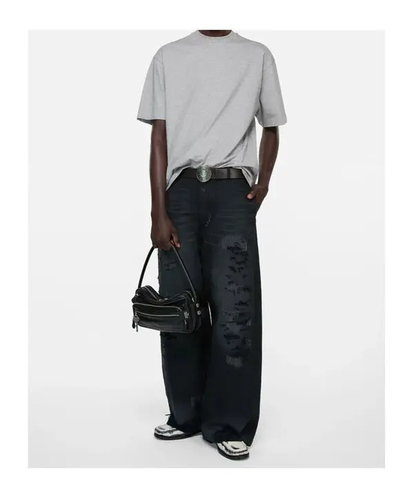 Acne Studios Logo Patch T-shirt - Gray Blend