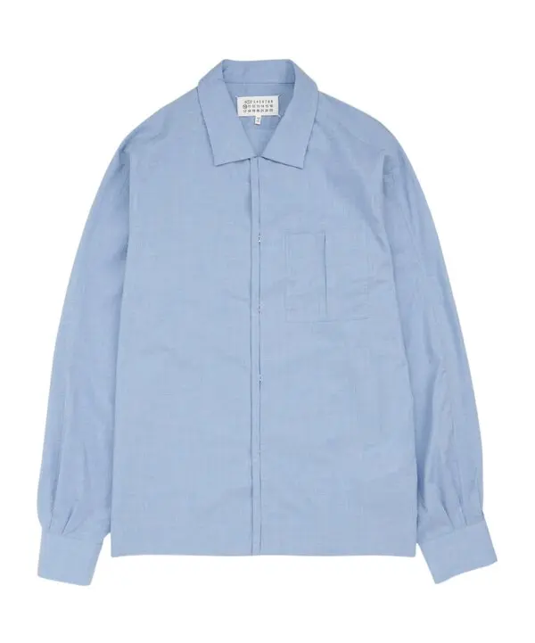 MAISON MARGIELA Long Sleeve Buttoned Shirt - Blue