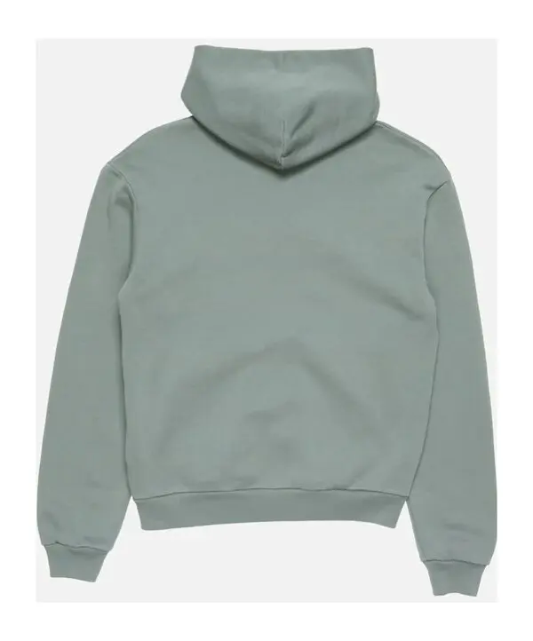 Acne Studios Face Logo Patch Zip-up Hooded Sweatshirt