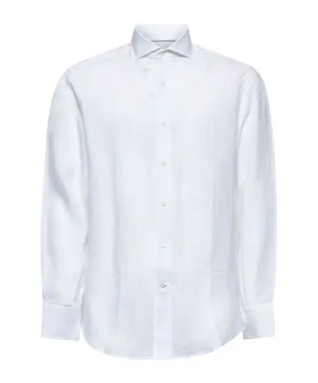 Brunello Cucinelli Collared Long-sleeve Shirt