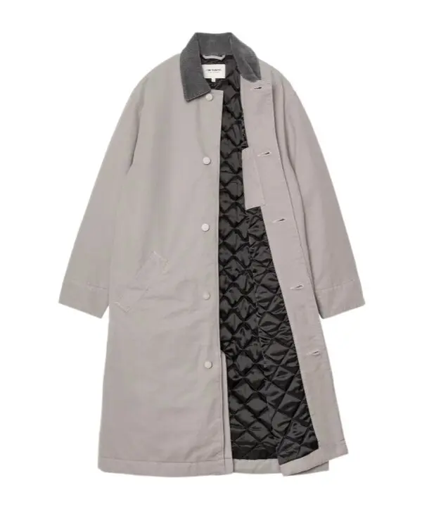 Carhartt Work In Progress Corduroy Quilted Coat - Gray