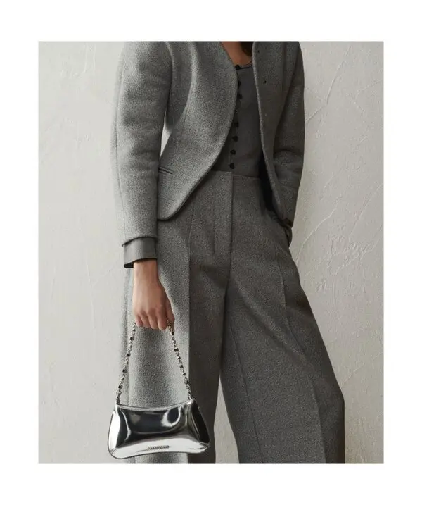 Jacquemus Small Bisou Chaine Shoulder Bag - Silver
