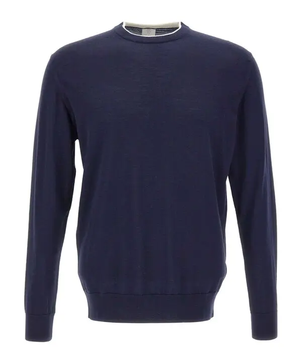 Eleventy Crew Neck Knitwear - Black