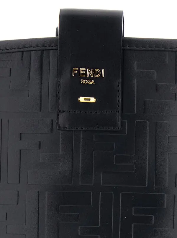 Fendi All-over Ff Embossed Knee-high Boots - Black