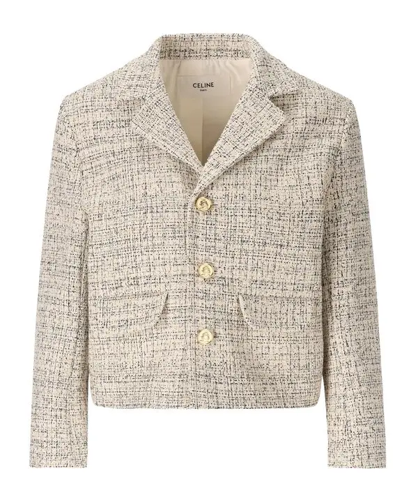 Celine Garance Jacket In Cotton Natt