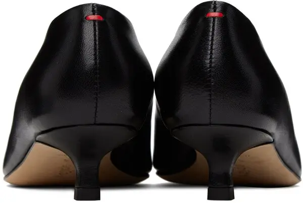 AeydĒ Clara Pointed-toe Leather Pumps - Black