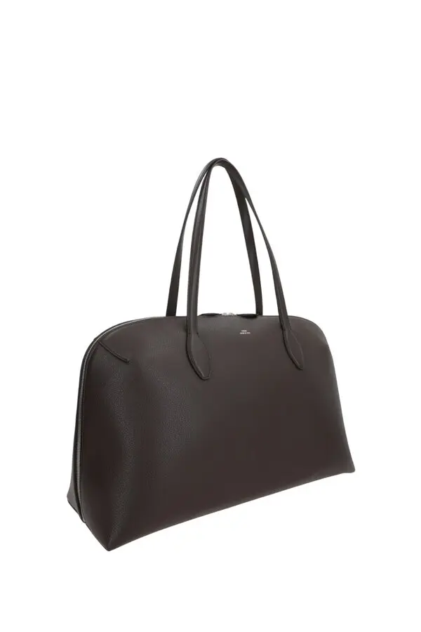 TOTEME Day Tote Bag With Zip Closure - Black
