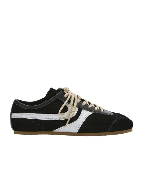 Dries Van Noten Striped Lace-up Sneakers - Black White