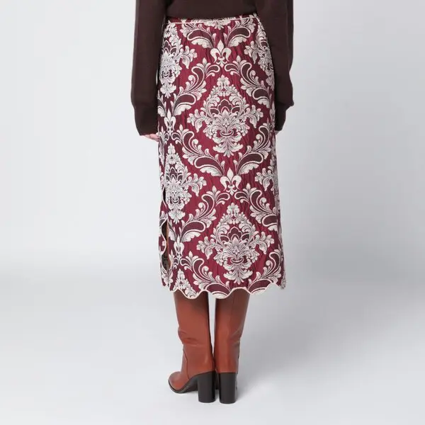 Farm Rio Jacquard Midi Skirt
