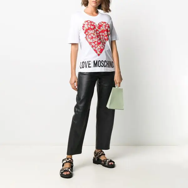 Moschino Heart Print T-shirt