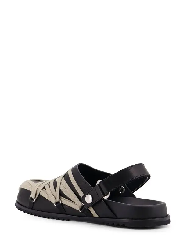 Rick Owens Megalaced Mules - Black