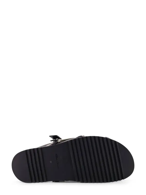 Rick Owens Megalaced Mules - Black