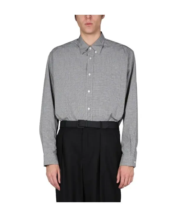 Kenzo Long-sleeved Checked Shirt