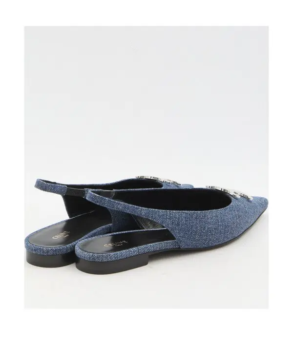 Celine Triomphe Slingback Flats