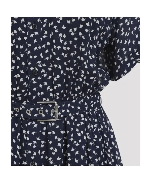 Ralph Lauren Belted Shirt Dress With Pleats