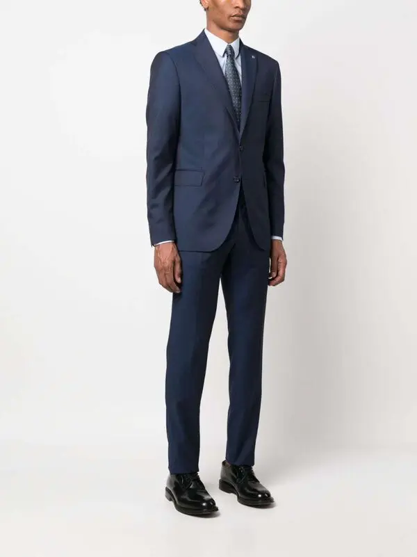 Tagliatore Long-sleeved Suit - Black