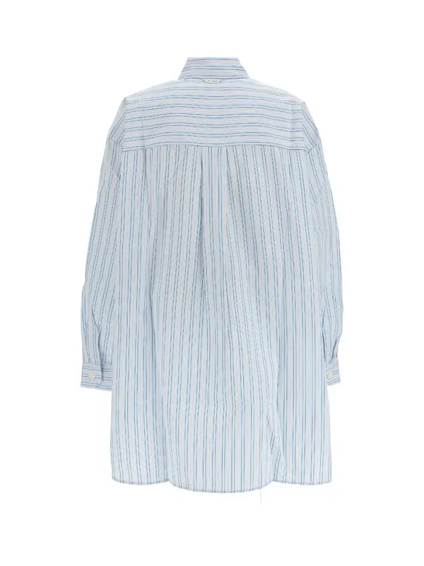 Our Legacy Oversized Popover Shirt With Stripe Pattern