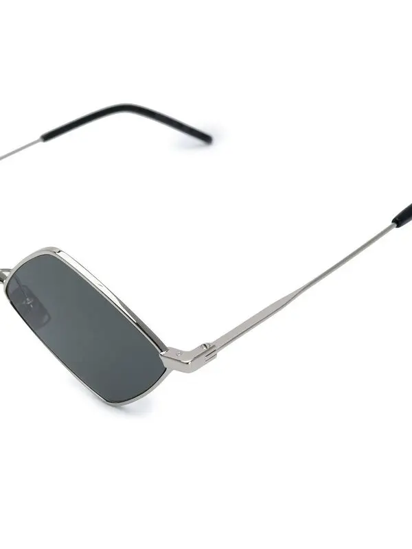 Saint Laurent Lisa Geometric Frame Sunglasses - Gray