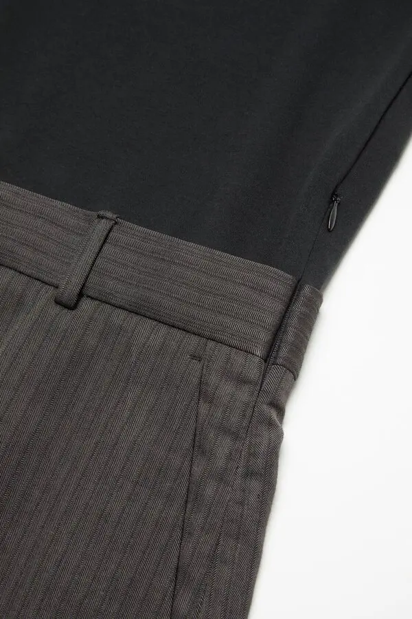 Acne Studios Cotton Panelled Mini Dress