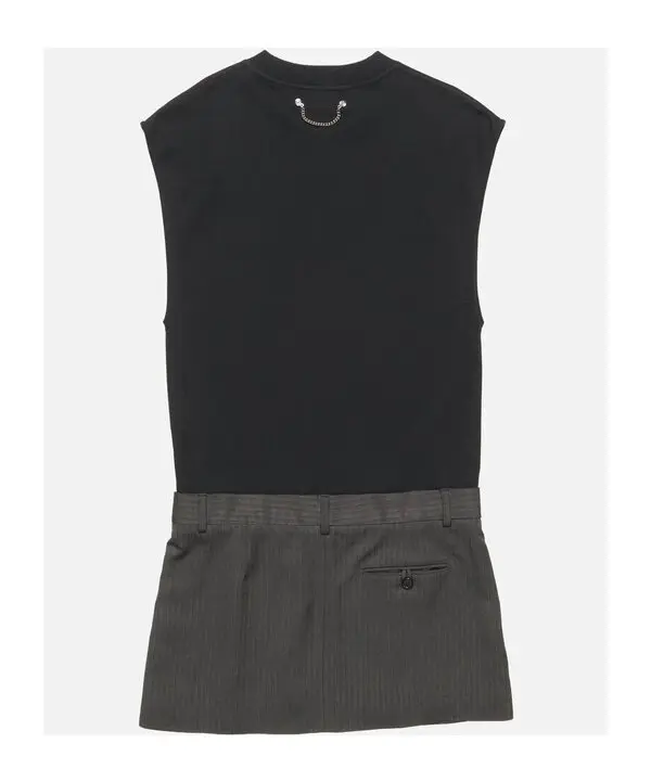Acne Studios Cotton Panelled Mini Dress