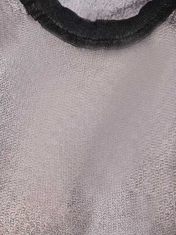 Issey Miyake Bishop Sleeve Top - Gray