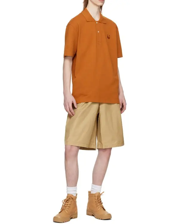 Maison Kitsuné Bold Fox Head Patch Polo Shirt