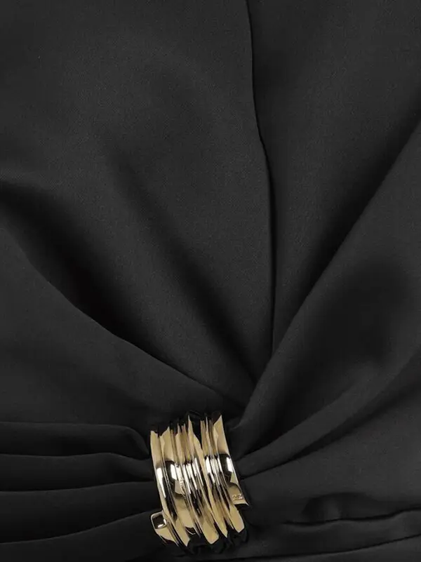 Elisabetta Franchi Duchess Satin Dress - No