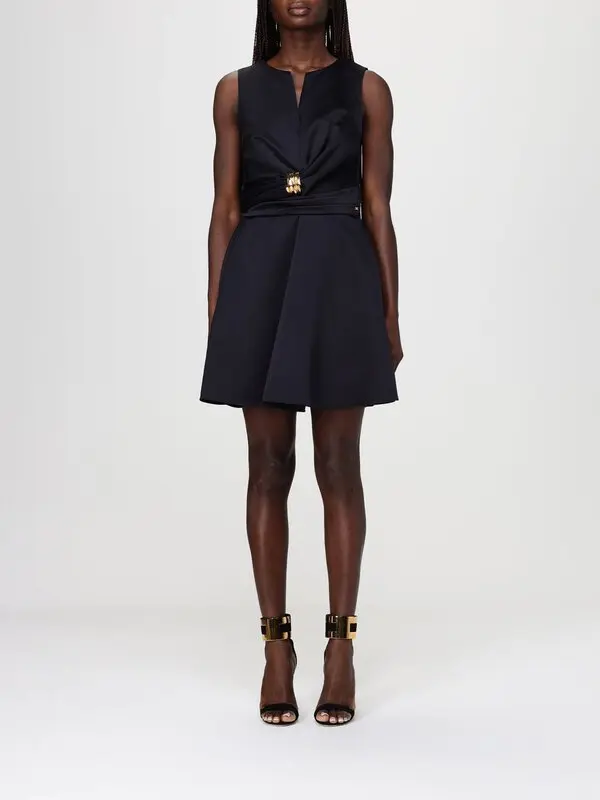 Elisabetta Franchi Duchess Satin Dress - No