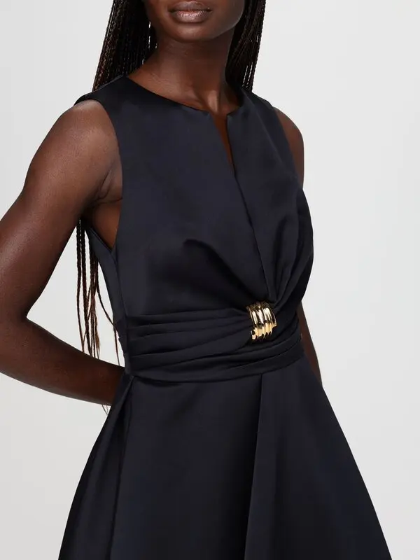 Elisabetta Franchi Duchess Satin Dress - No