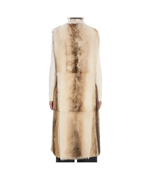 YVES SALOMON Long Fur Vest