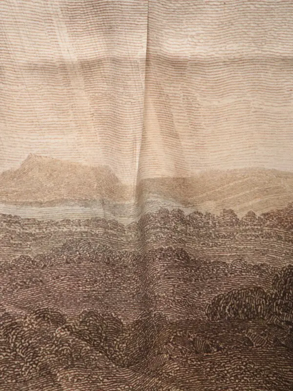PIERRE-LOUIS MASCIA Landscape Print Silk Top