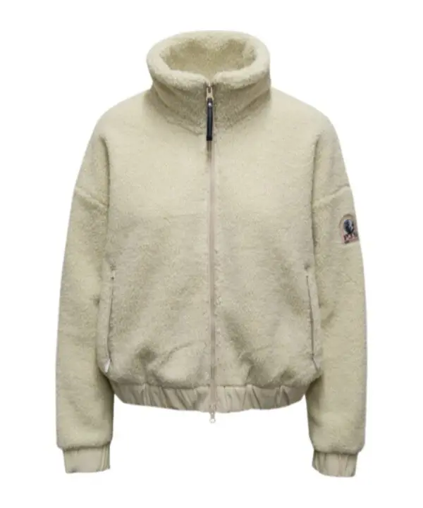 PARAJUMPERS Long-sleeved Casual Jacket With Stand Collar And Zippered Pockets - Nude