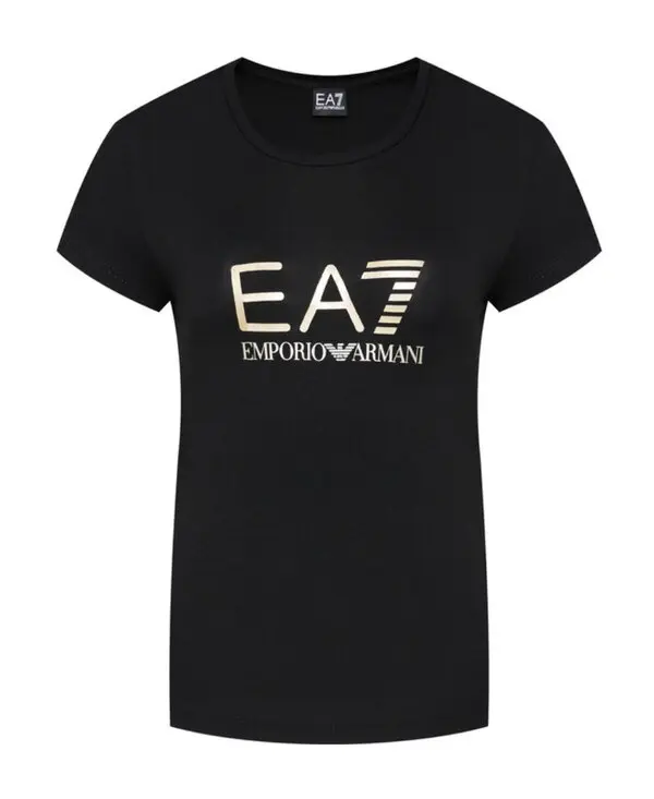 EA7 Scoop Neck Logo T-shirt