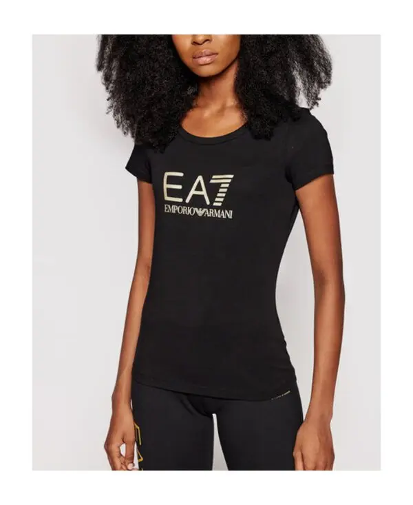 EA7 Scoop Neck Logo T-shirt