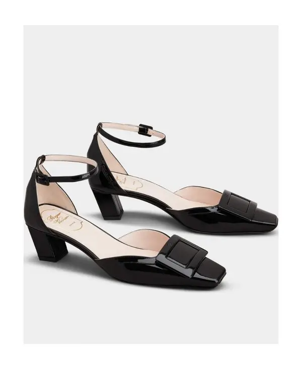 ROGER VIVIER Belle Vivier Ankle Strap Pumps - Black
