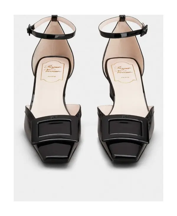 ROGER VIVIER Belle Vivier Ankle Strap Pumps - Black