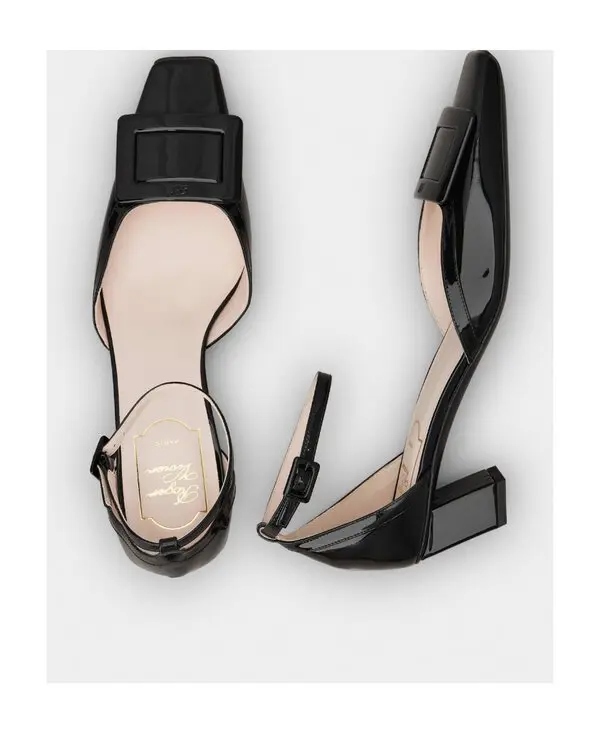 ROGER VIVIER Belle Vivier Ankle Strap Pumps - Black