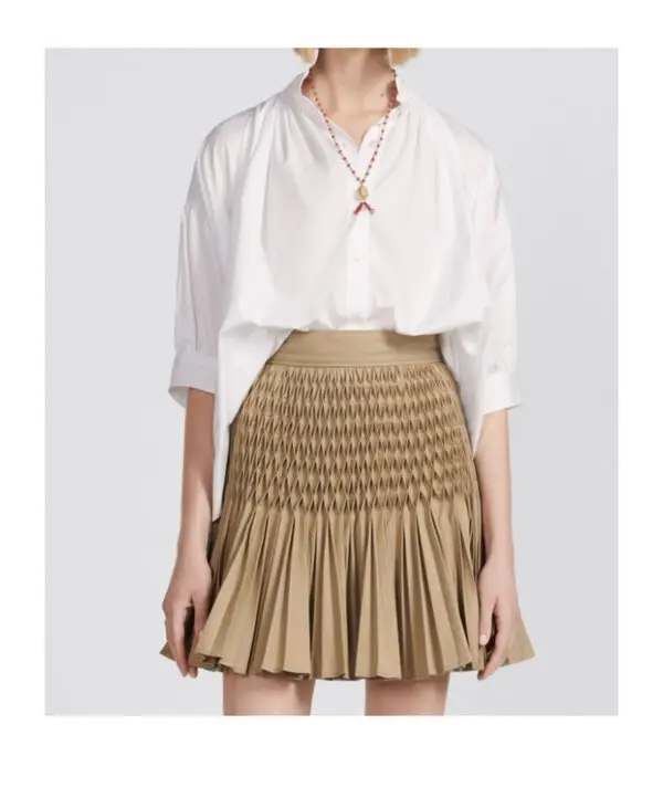 Dior Pleated Trumpet Silhouette Skirt