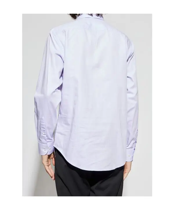 Emporio Armani Button-up Long-sleeved Shirt - White