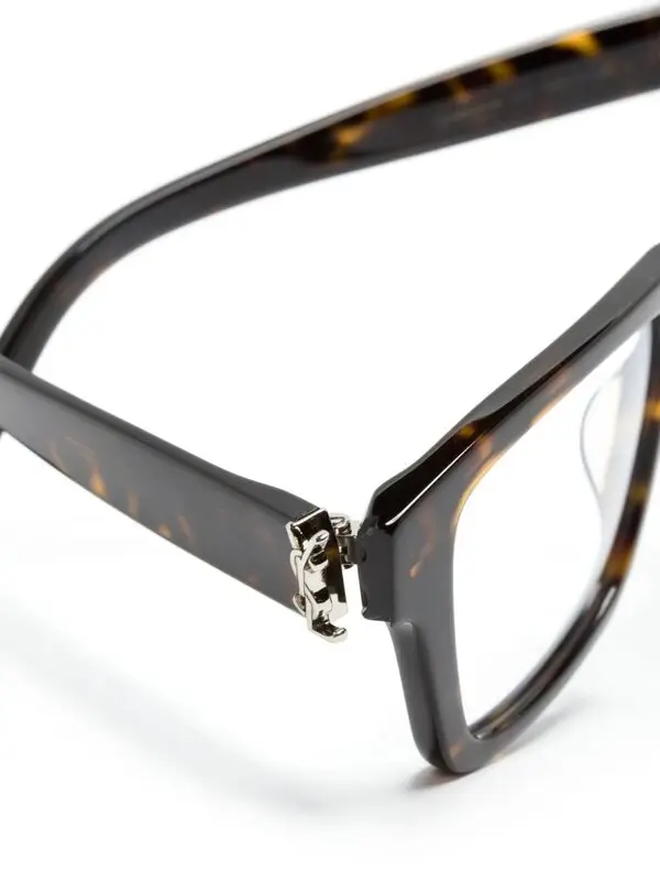 Saint Laurent Square Frame Glasses - Black
