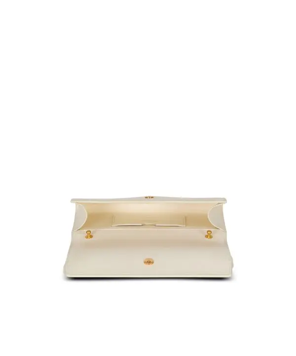 Balmain Shuffle Chain Crinkled Effect Wallet - White