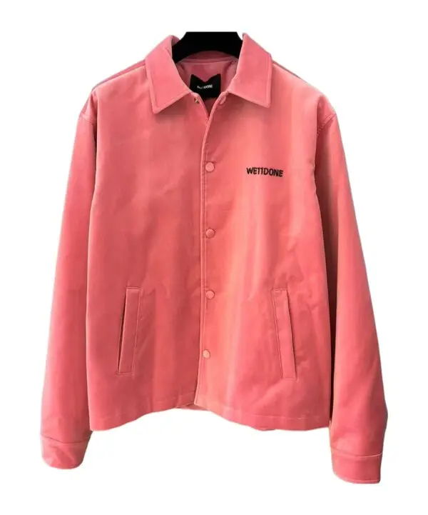 We11Done Long Sleeve Collared Jacket With Logo Detail
