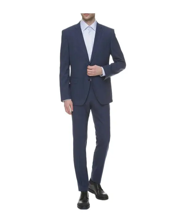 Hugo Boss Long-sleeved Top, Belt Loop, Pants, Suit Set - Blue