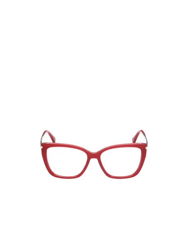 Max Mara Full-frame Plain Mirror Eyeglasses - Red