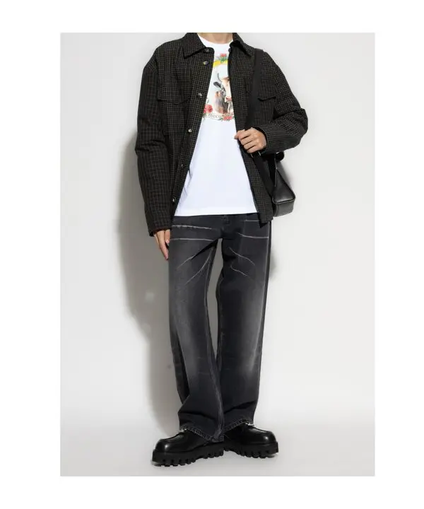 Moschino Faded Straight Leg Jeans