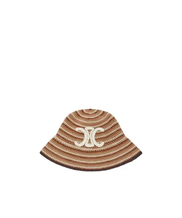 Celine Crocheted Fisherman's Hat - Brown