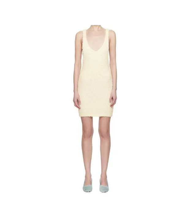 ENTIRE STUDIOS Tuft Tank Minidress - Ivory White