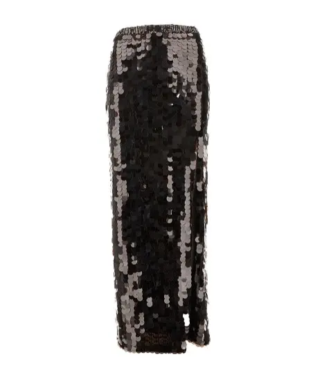 P.a.r.o.s.h Sequined Skirt - Black