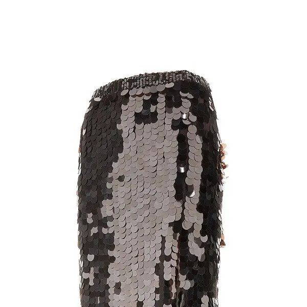 P.a.r.o.s.h Embellished Sequined Skirt - Black